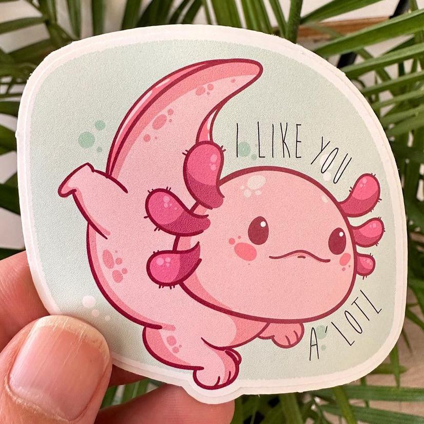 Axolotl Sticker – Cutouts Canada