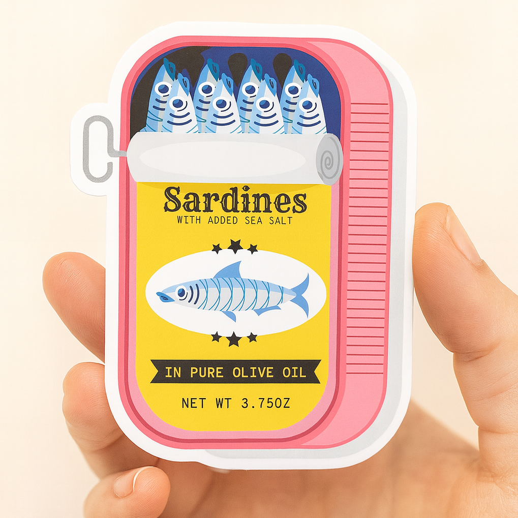 Can of Sardines Sticker – Cutouts Canada
