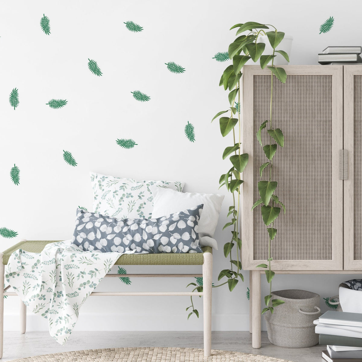 Tropical Leaf Vinyl Wall Decals - Cutouts Canada